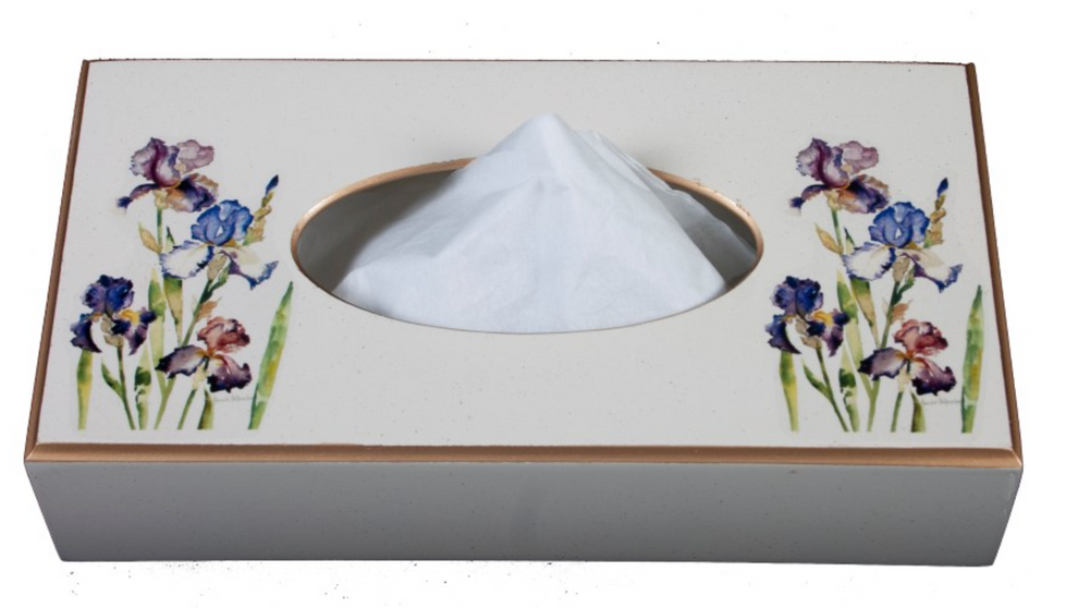 Rectangular Tissue Box: Iris – Anthony Steuart